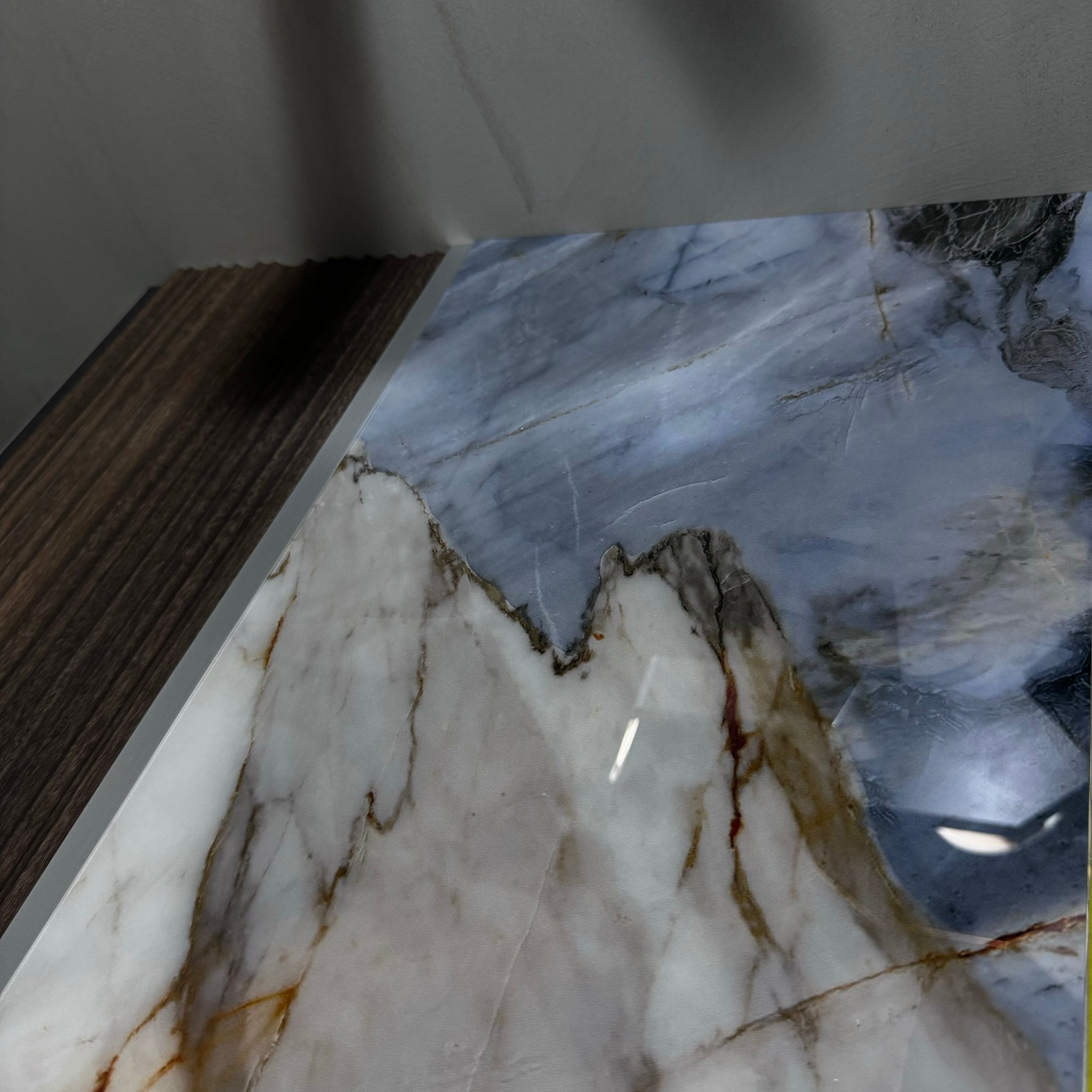 Cerulean Cascade Marble Wall Panels – ARKdeko'