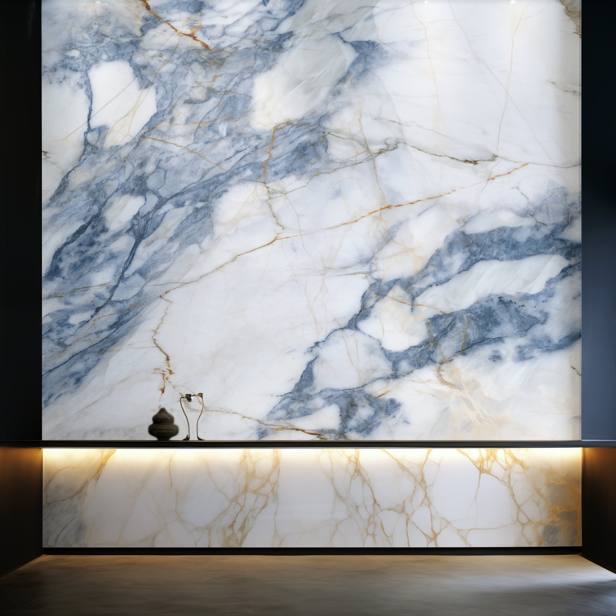 Azure Bliss Marble Wall Panels – ARKdeko'