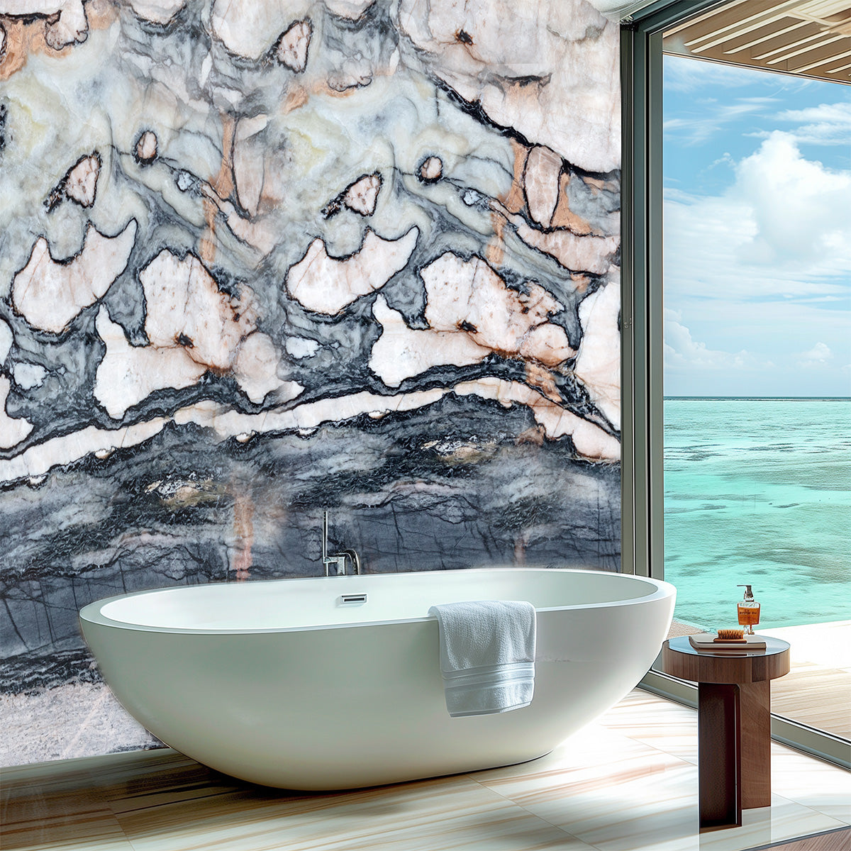 Oceanic Majesty Marble Wall Panels – ARKdeko'
